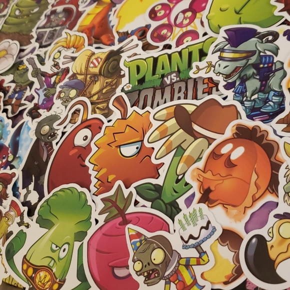 None | Other | Pc Plants Vs Zombies Sticker Bundle Mix | Poshmark